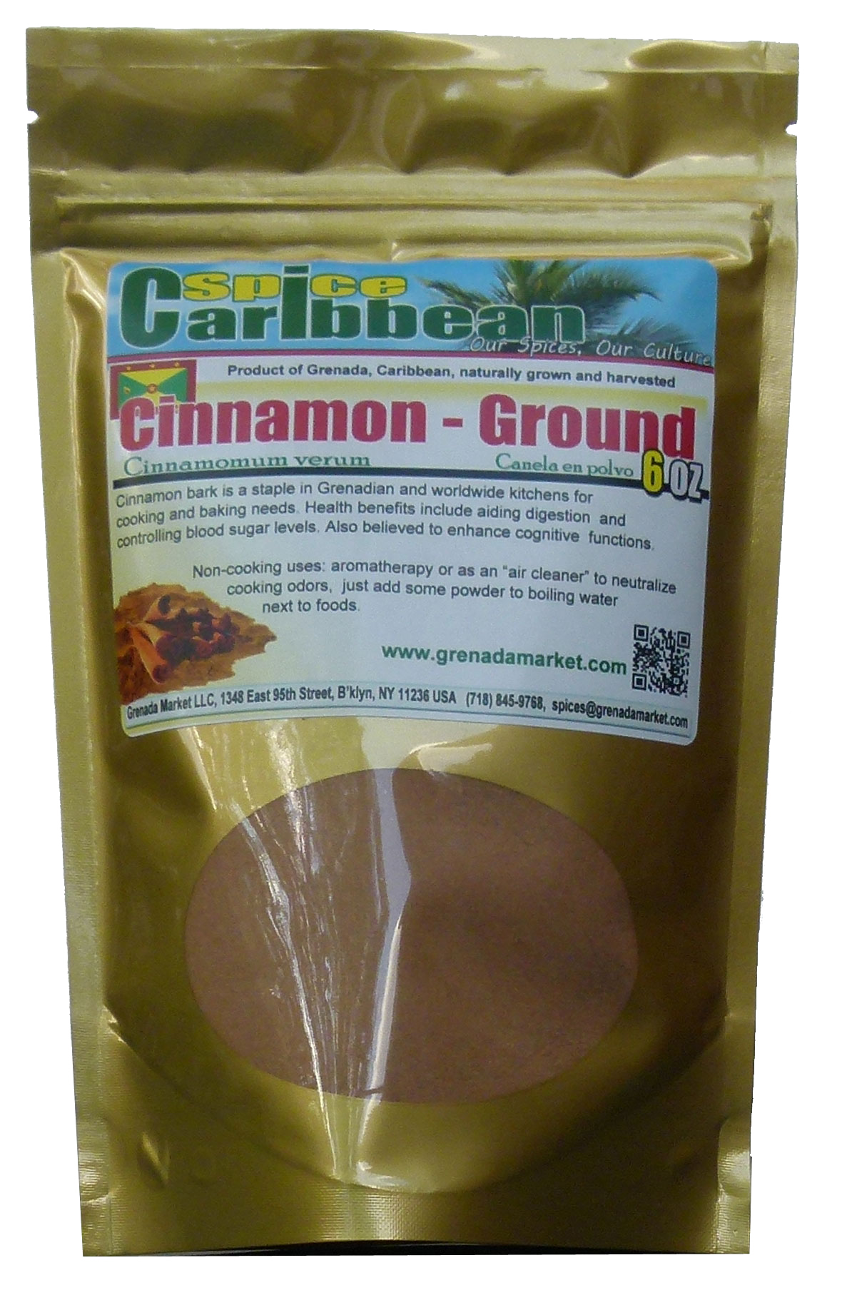 CINNAMON - GROUND (TRUE CINNAMON) - cinnamomum verum (6 Oz resealable ...